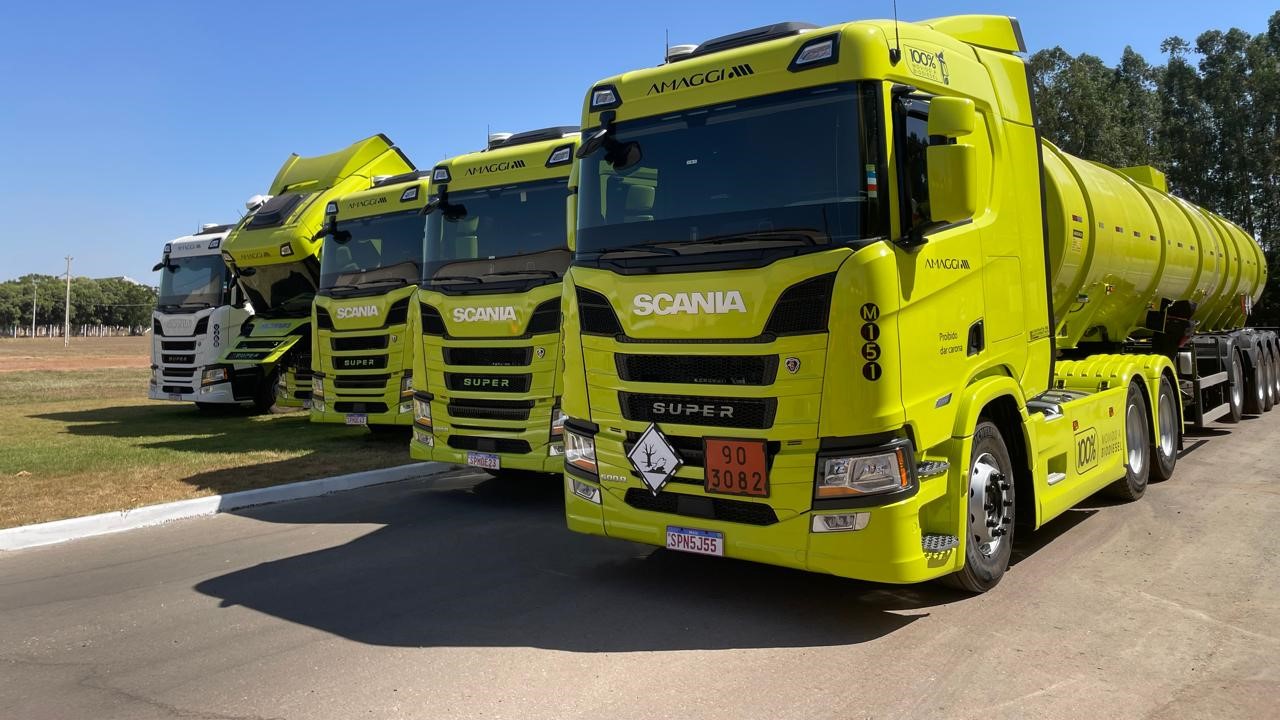 Caminhões movidos só com biodiesel chegam à Amaggi